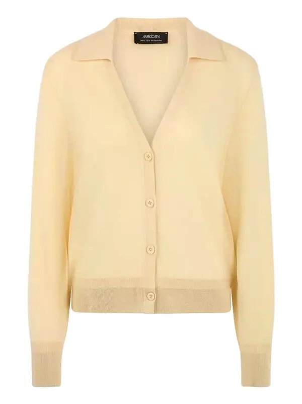 MARCCAIN Button-up Collared Cardigan - Neutrals