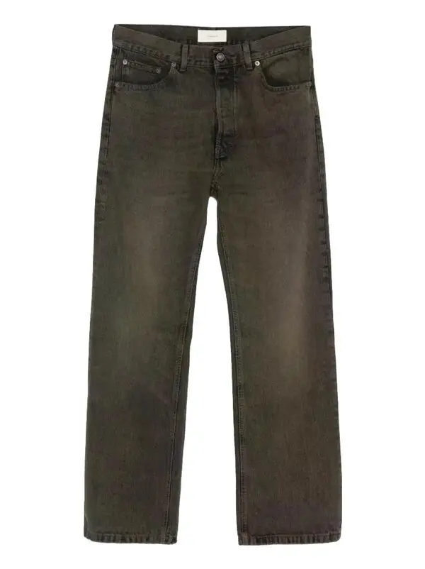 JEANERICA Faded Straight-leg Jeans - Brown