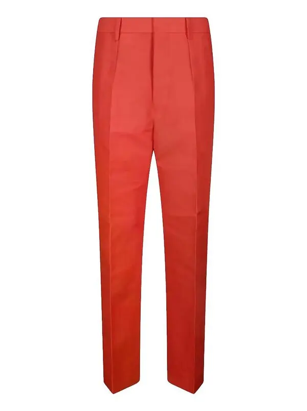 Sofie D'hoore Straight-leg Cotton Trousers - Red