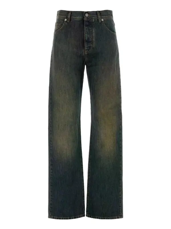 Fendi Washed Straight-leg Jeans - Blue