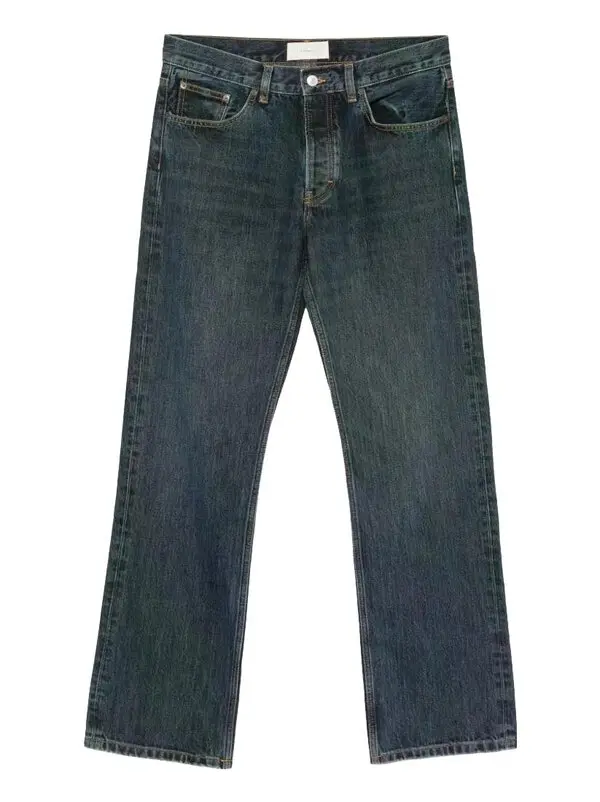 JEANERICA Washed Straight-leg Jeans - Blue