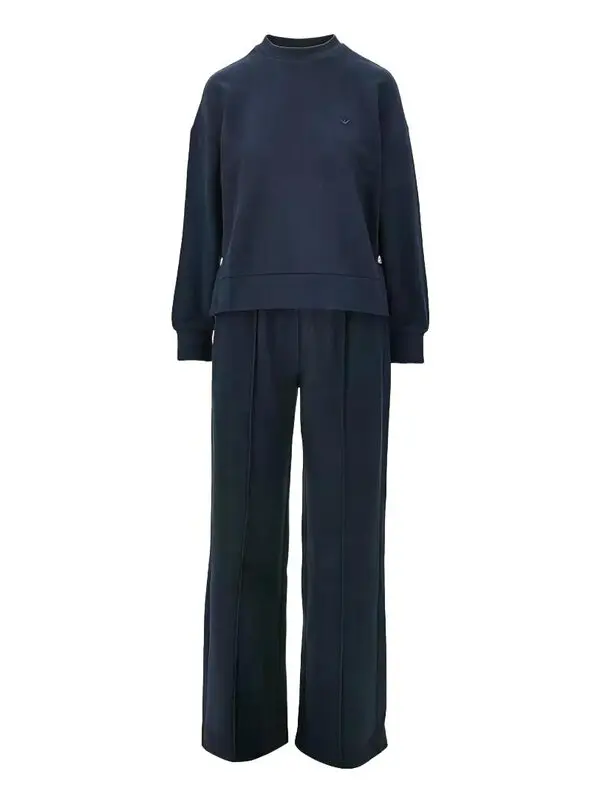 Emporio Armani Logo-embroidered Tracksuit - Blue