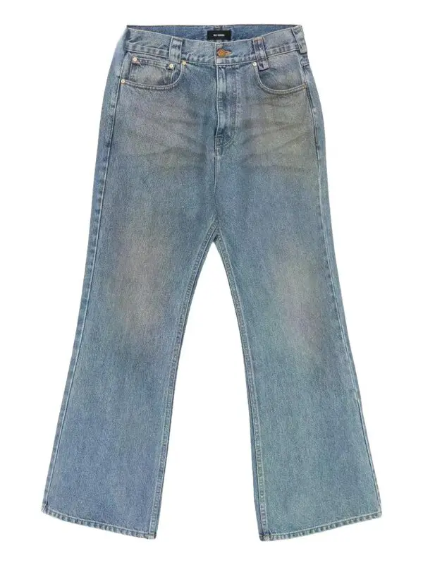 WILLY CHAVARRIA Faded Wide-leg Jeans - Blue