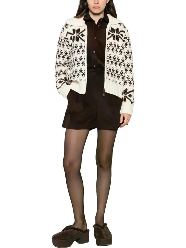 MC2 SAINT BARTH Pleated Corduroy Shorts - Brown