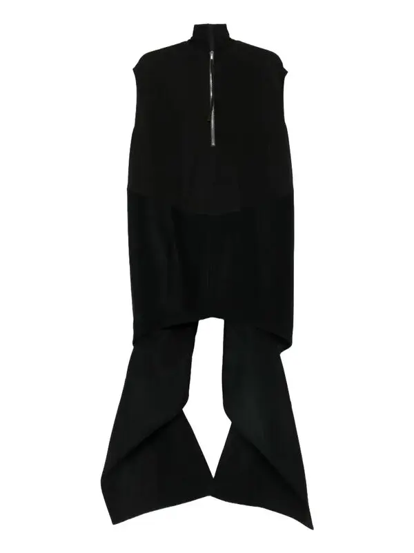 Rick Owens Asymmetric Panelled Sweater - Black