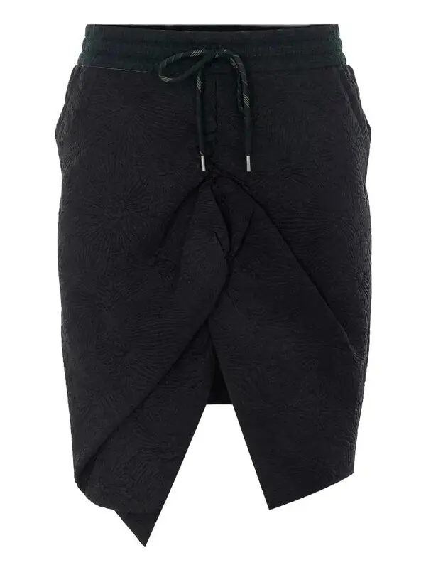 VIVIENNE WESTWOOD Asymmetric Jacquard-pattern Skirt - Black