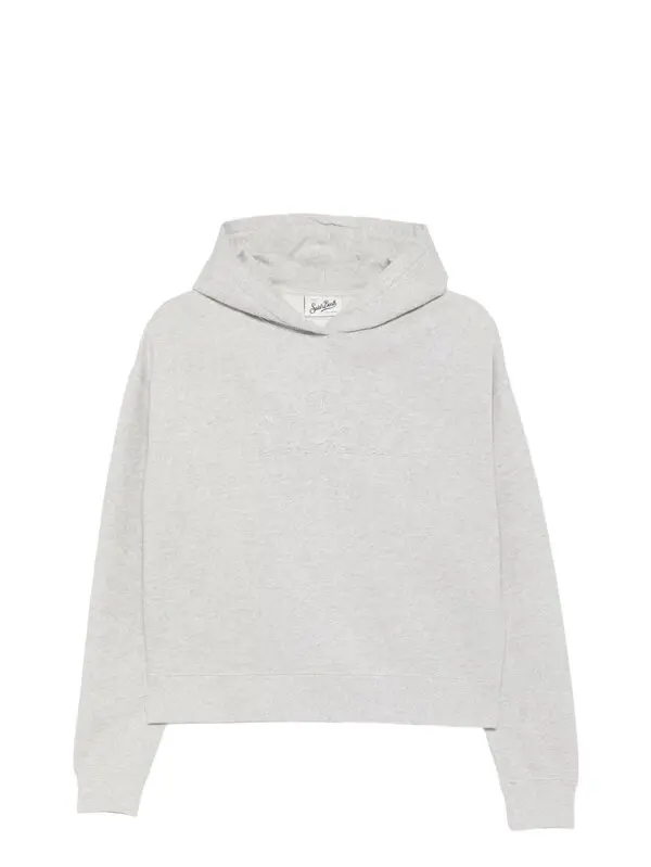 MC2 SAINT BARTH Logo-embroidered Hoodie - Grey