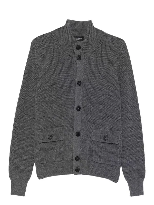 AROVESCIO Button-up Knit Cardigan - Grey