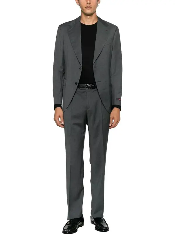THE GIGI Single-breasted Tailored Suit - Grey