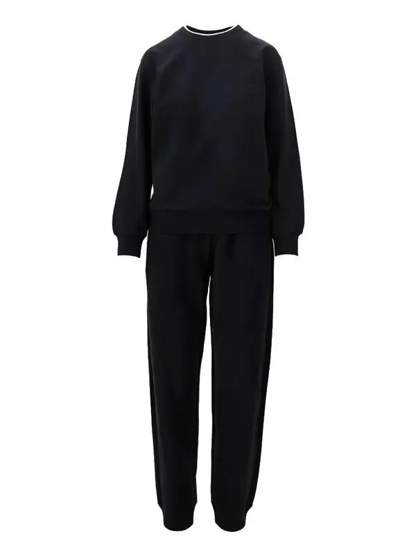 Emporio Armani Logo-embroidered Tracksuit - Blue