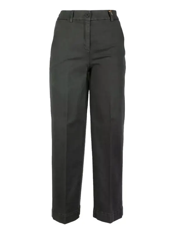 VIA MASINI 80 Straight-leg Trousers - Grey