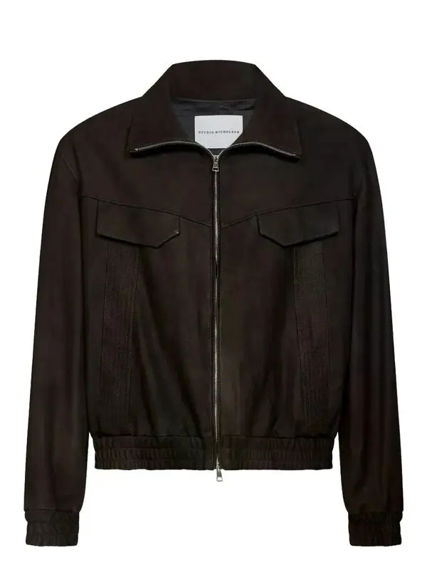 D4.0 Western-yoke Leather Jacket - Brown