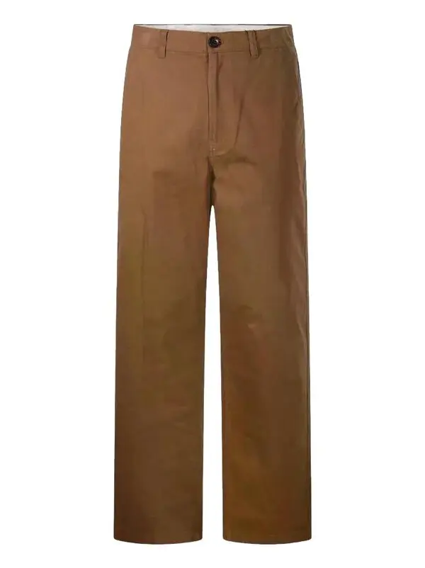 DUNST Straight-leg Trousers - Brown
