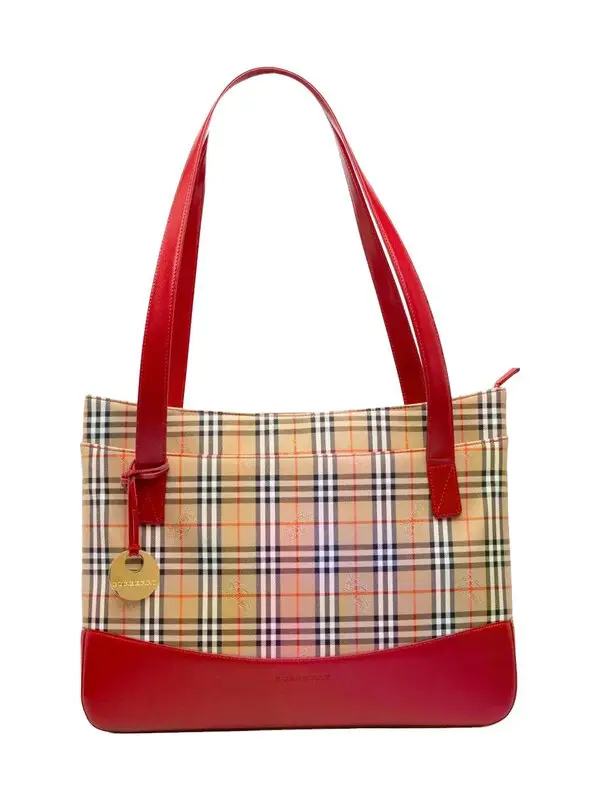 Burberry 2000-2017 Haymarket Check Canvas Tote Bag - Neutrals