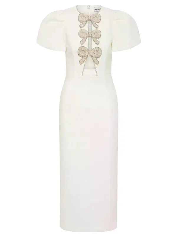 Rebecca Vallance Dreamer Midi Dress - Neutrals