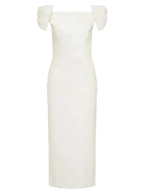 Rebecca Vallance Mariee Midi Dress - White