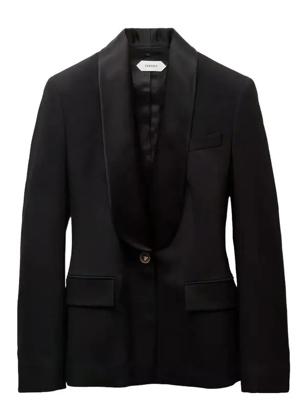 Versace Wool Blazer - Black