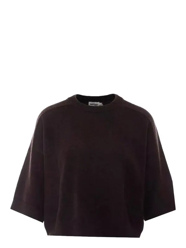 NOTSHY Lilou Short-sleeve Sweater - Brown