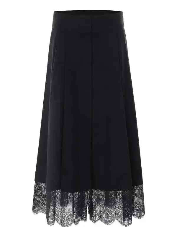 Zimmermann Lace-trim Culotte Trousers - Black