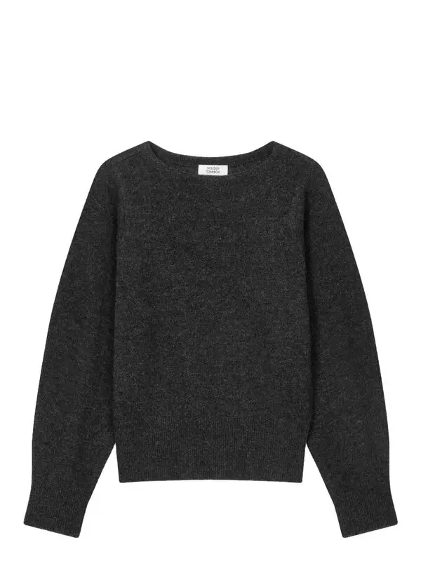 STUDIO TOMBOY Boat-neck Sweater - Grey