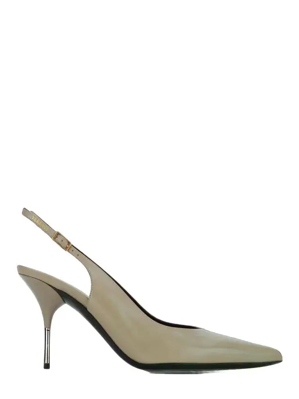Versace Nyx Pointed-toe Slingback Pumps - Neutrals