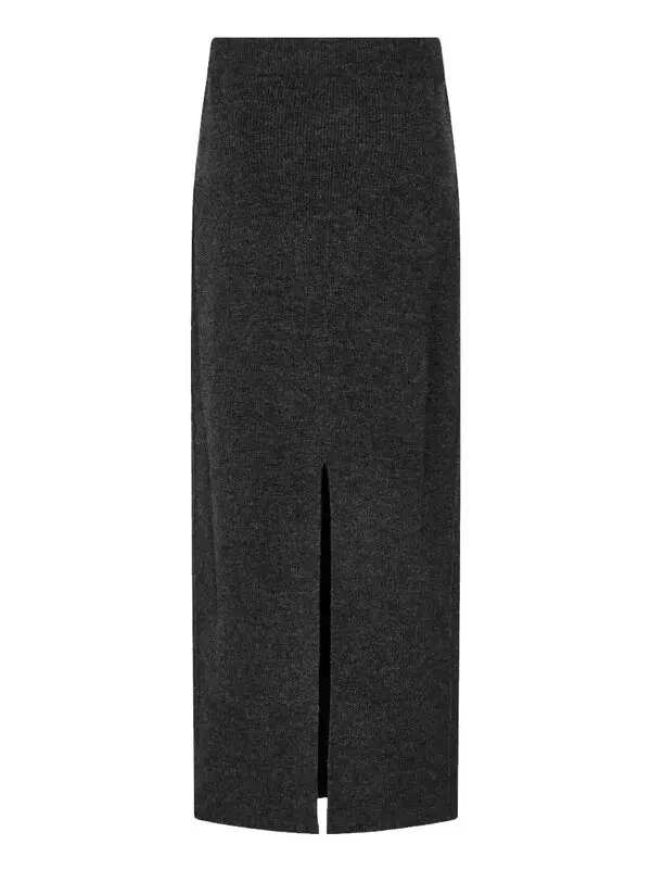 STUDIO TOMBOY Slit-detail Maxi Skirt - Grey