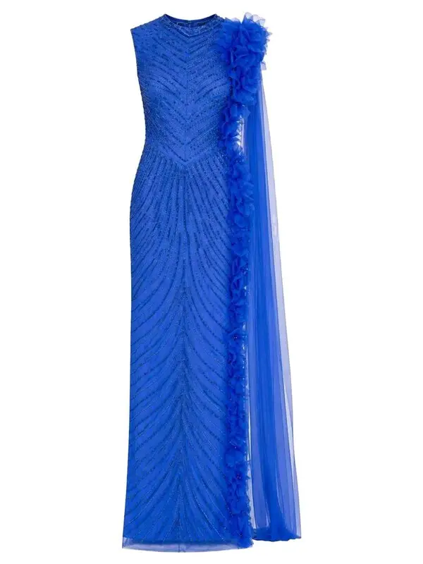 RAISHMA Camille Cobalt Gown - Blue