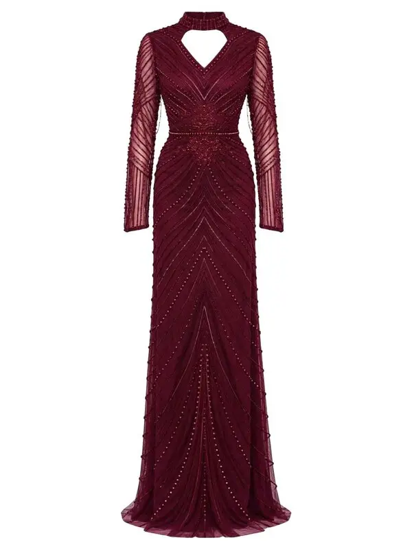 RAISHMA Mira Gown Burgundy - Red