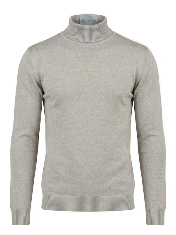 RON TOMSON Rollneck Knit Sweater - Grey