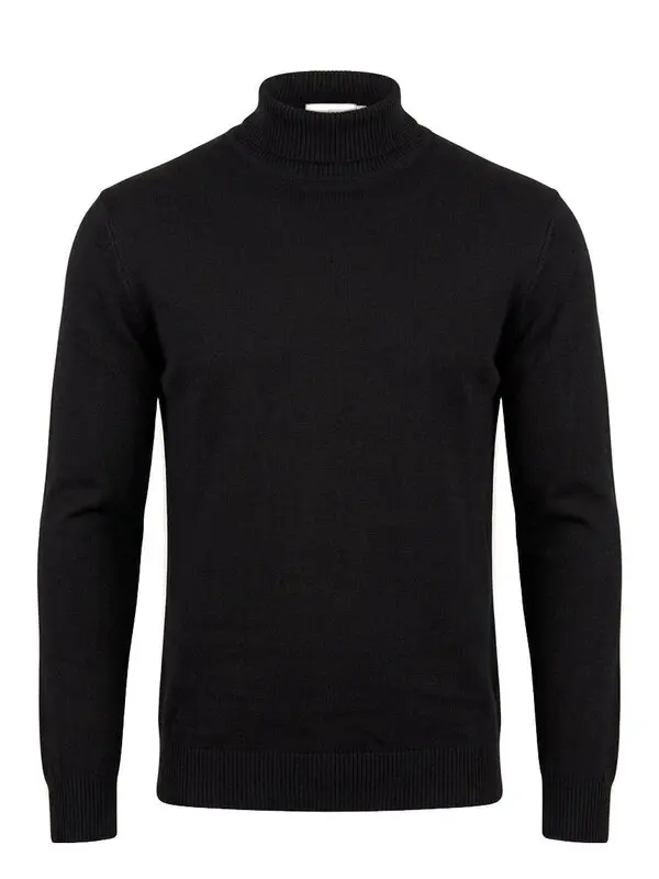 RON TOMSON Roll Neck Knit Sweater - Black