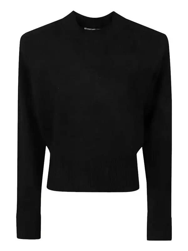 IRO PARIS Lovelie Structured-shoulders Double-faced Sweater - Black