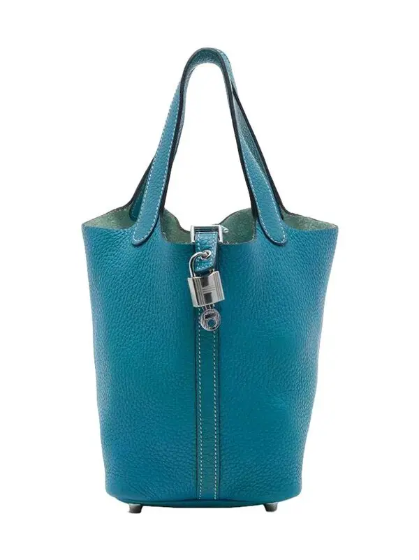 Hermès 2013 Clemence Picotin Lock 18 Handbag - Blue