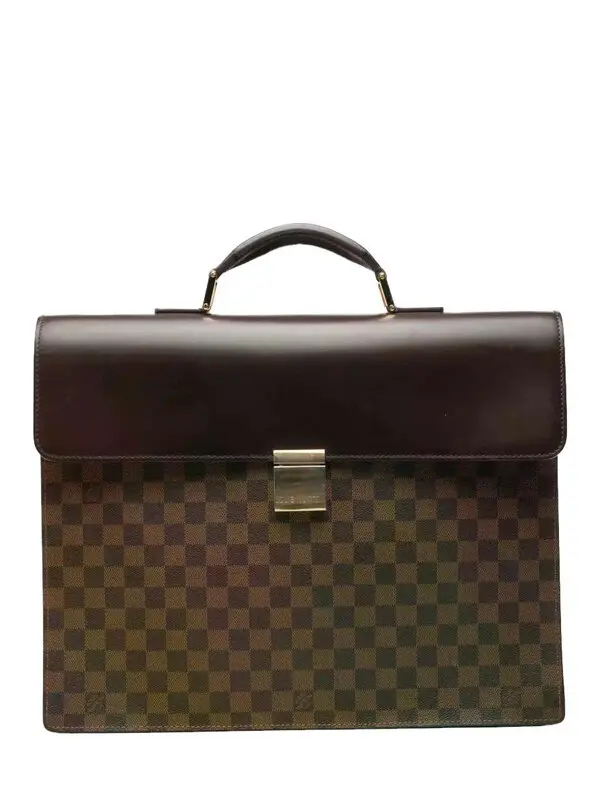 LOUIS VUITTON 2005 Damier Ebene Altona Gm Business Bag - Brown