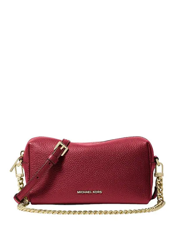 Michael Kors Bryant Small Soft Leather Crossbody - Deep Red