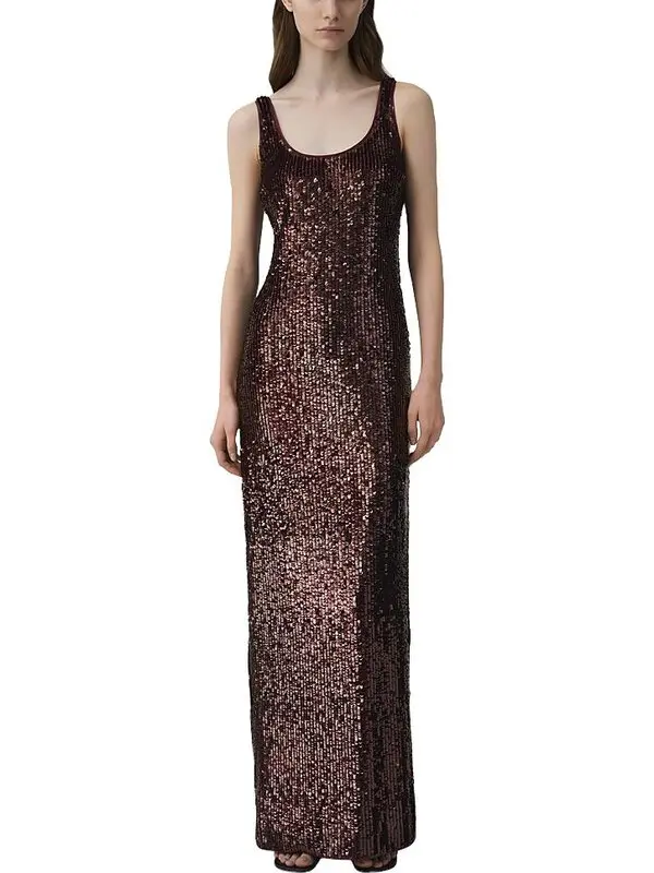 Simkhai Bex Embellished Maxi Dress - Fig