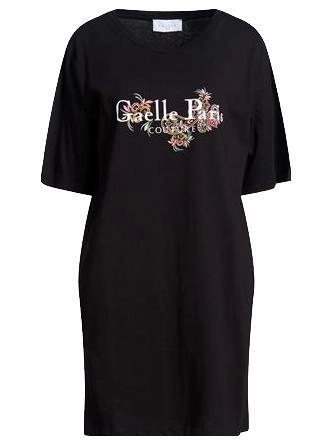 GAELLE PARIS Mini Dress Size Cotton - Black