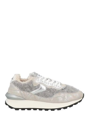 VOILE BLANCHE Sneakers Size Leather, Textile Fibers - Grey