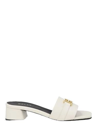 Bally Sandals Size Calfskin - White