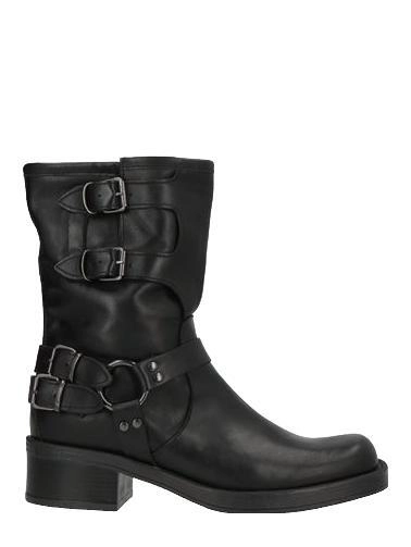 DIVINE FOLLIE Ankle Boots Size Leather - Black