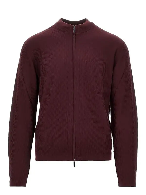 Emporio Armani Wool Cardigan - Red
