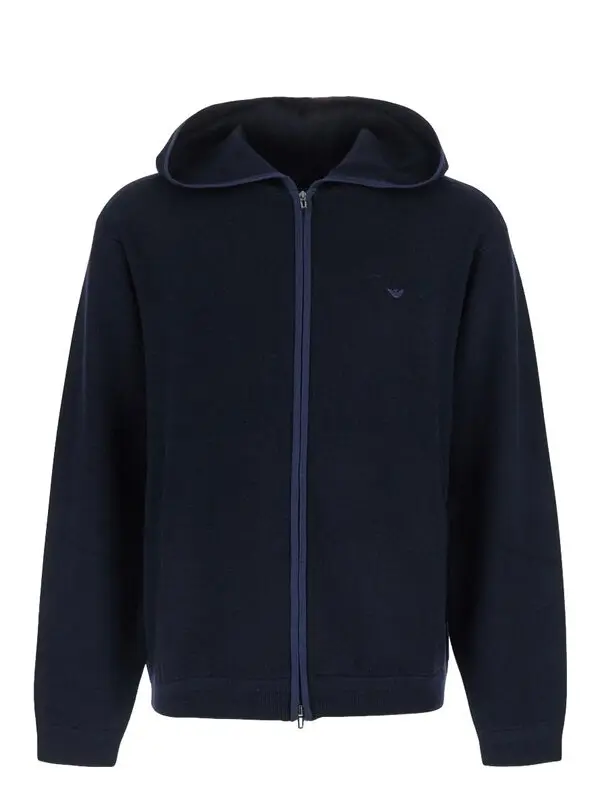 Emporio Armani Wool Cardigan - Blue