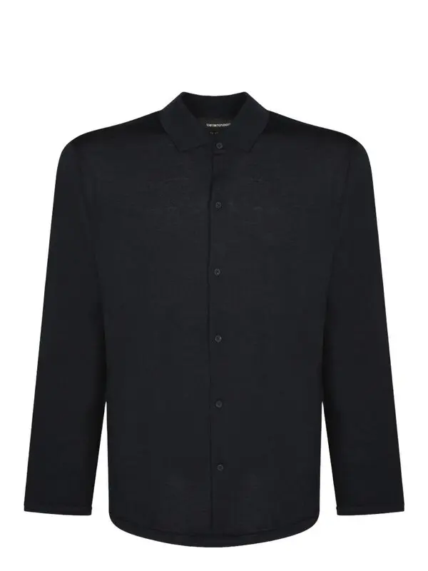 Emporio Armani Wool Shirt - Blue