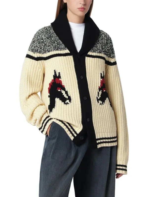Guest In Residence Rodeo Cardigan In Wool And Cashmere - Multicolor