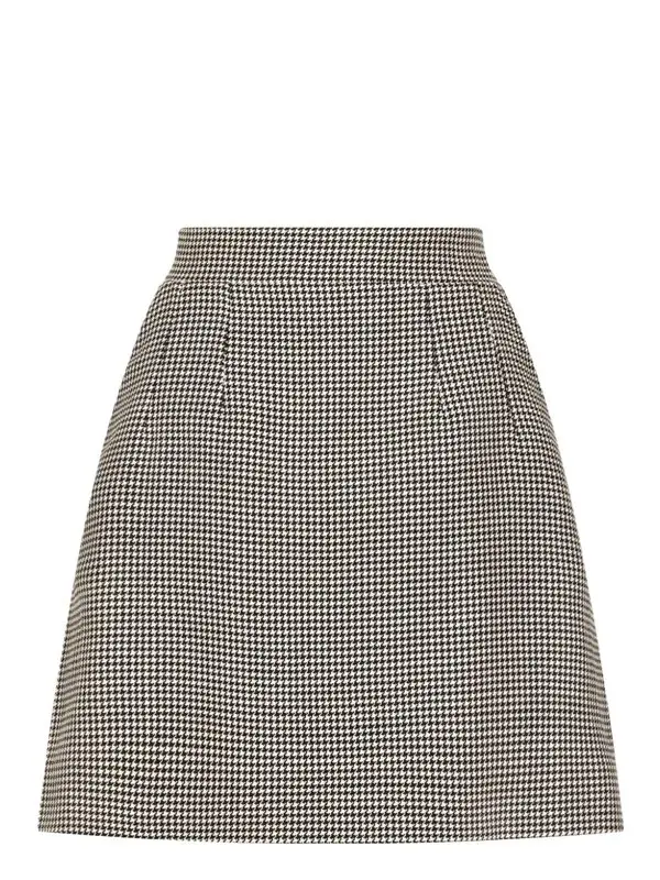 Dolce & Gabbana Tartan Check Skirt - Grey