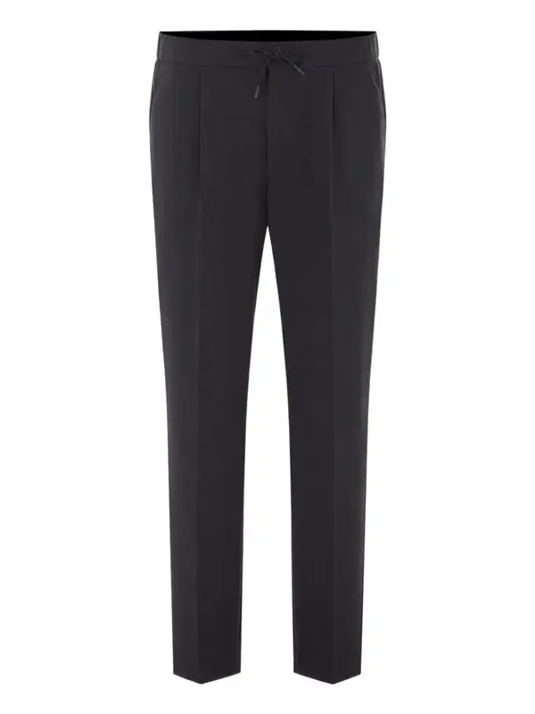 Herno Drawstring-waist Straight-leg Trousers - Black