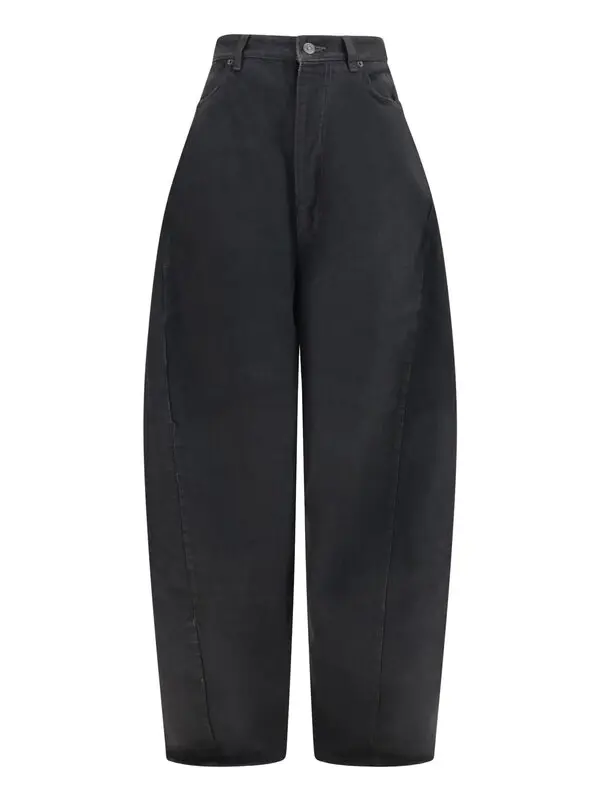 Balenciaga High-waisted Twisted-seam Pants - Black