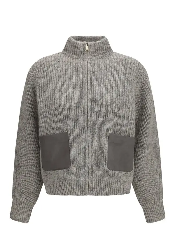 Fabiana Filippi Lurex Bouclé Yarn Sweater - Grey