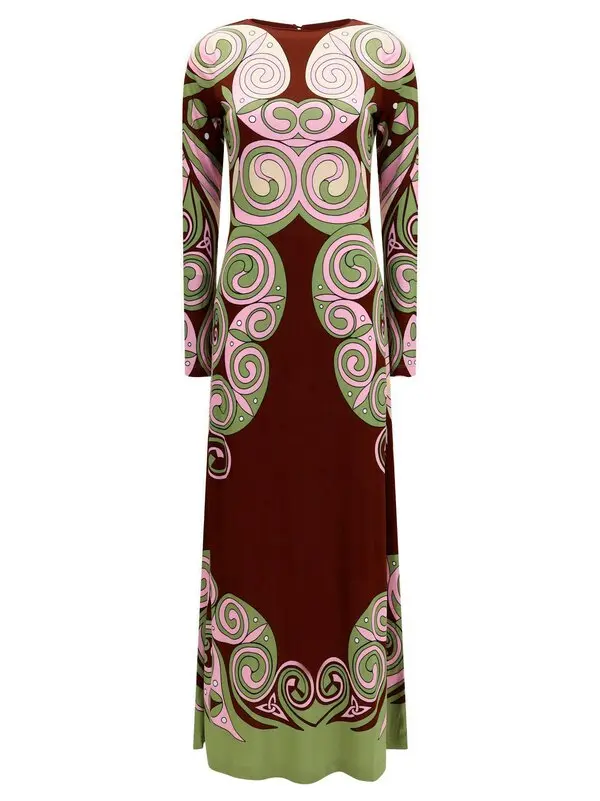 DOUBLE J Fitted A Line Dress Feale - Multicolour
