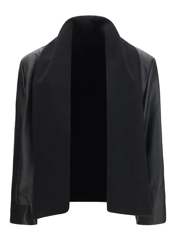 TOTEME Scarf Leather Jacket - Black