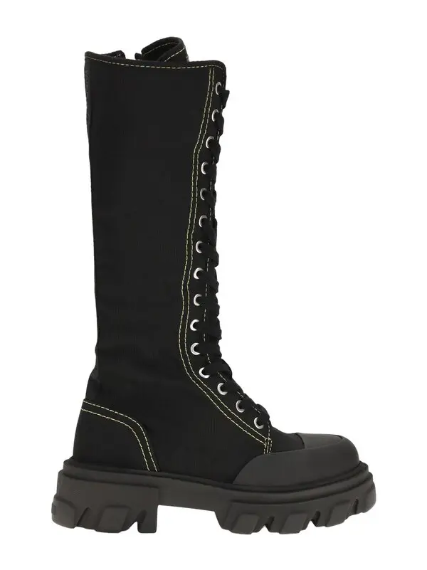 GANNI Trail Boots Tall - Black